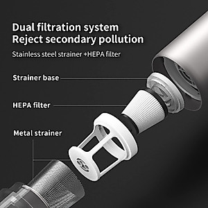 AutoBot Car Vacuum, VX 16,000Pa Handheld Vacuum Cleaner with Powerful Suction, Mini Hand Vacuum with 30 Mins Runtime & 100 ML Dustcup, Portable Hand Held Vacuum with Single Touch Empty