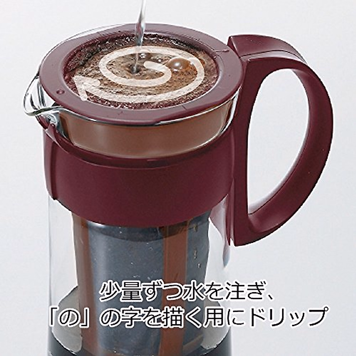 Hario Mizudashi Cold Brew Coffee Pot Cold Brew Coffee Maker 1000mL, Brown