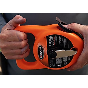 Keson G130 Giant Chalk Line Reel, 24-Ounce Chalk Capacity, 130-Foot