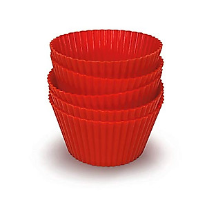 Philips Essential Airfryer Compact 1.8lb/4.1L Capacity Digital Airfryer, Black & Party Master Accessory Kit with Double Layer Rack and Silicone Muffin Cups, Silver/Red