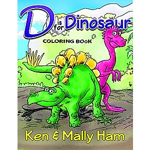 D is for Dinosaur Coloring Book