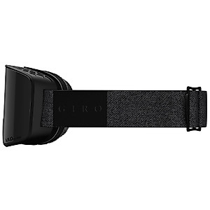 Giro Method Ski Goggles - Snowboard Goggles for Men & Women - Black Mono Strap with Vivid Jet/Vivid Infrared Lenses