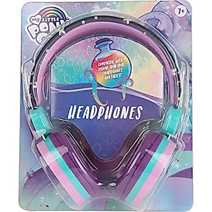 My Little Pony Over The Ear Headphones | Soft and Cushioned Ear Pieces to Fit Any Size, Adjustable Headband, Great Sound, Purple