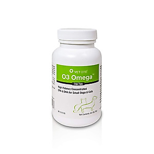 VetOne O3 Omega Clip Tips Nutritional Supplement with Omega 3 Fatty Acids | Builds Immune & Joint Health | Promotes Healthy Skin & Coats | Small Dogs & Cats (60 Count Clip Tips)