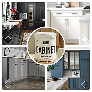 DWIL Cabinet Paint All Match - 32 OZ White | Waterproof, No Sanding, Low Odor | Kitchen and Bathroom Cabinet Makeover Kit