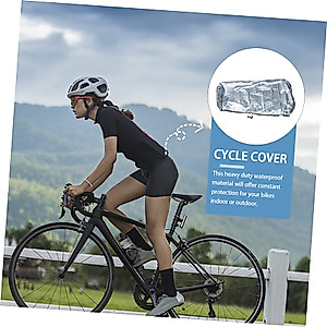 CLISPEED 3pcs Bicycle Cover Bike Rain Cover Bag Cover Outdoor Tricycle Cover Bike Cover Protector Bike Cushion Cover Sport Accessories Wear-Resistant Bike Cover Bike Rack 210d Motorcycle