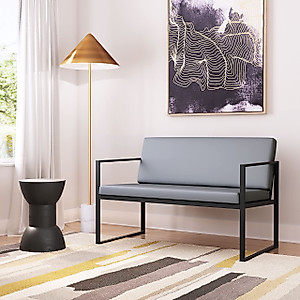 Zuo Modern - Claremont Sofa Gray - Modern - Seating - Plywood, Steel, Foam, 100% Polyurethane - Indoor - 29.5in Height