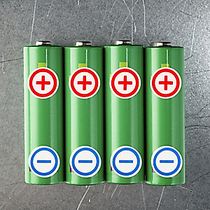 120 Pcs Labels Safety Warning Adhesive Electrode Tape Polarity Safety Stickers Cute Car Accessories Phone Battery Car Decals Battery Label Stickers PVC Car Stickers Electric Box