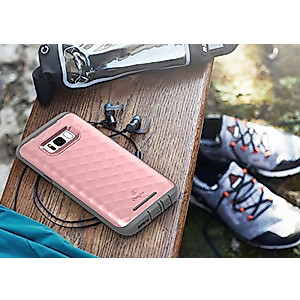 Galaxy S8 Case, Clayco [Hera Series] [Updated Version] Full-Body Rugged Case with Built-in Screen Protector for Samsung Galaxy S8 (2017 Release) (Rosegold)
