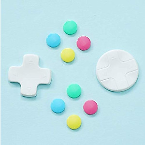ABXY Button Sticker D-pad Move Direction Key Cross Button Cover Cap Thumb Grips Replacement for Nintendo Switch NS Joy-con Controller (Color 1)
