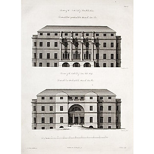 Elevation of the North End of Suton Park House/Elevation of the South End of Suton Park House.