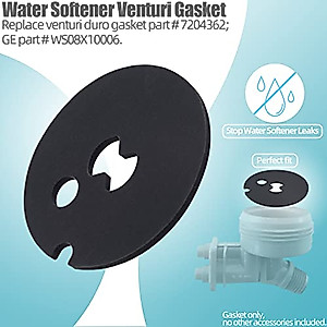 Water Softener Venturi Gasket Compatible with Kenmore, Whirlpool, Morton, GE Water Softener, 7204362 Water Softener Replacement Parts（3 Pack)