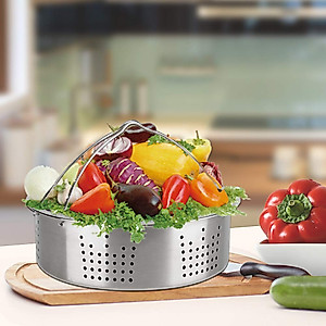 3 Quart Accessories for Instant Pot, Including Cake Baking Barrel, Steamer Basket, Tempered Glass Lid, Silicone Sealing Rings, Egg Steamer Rack, Egg Bites Mold