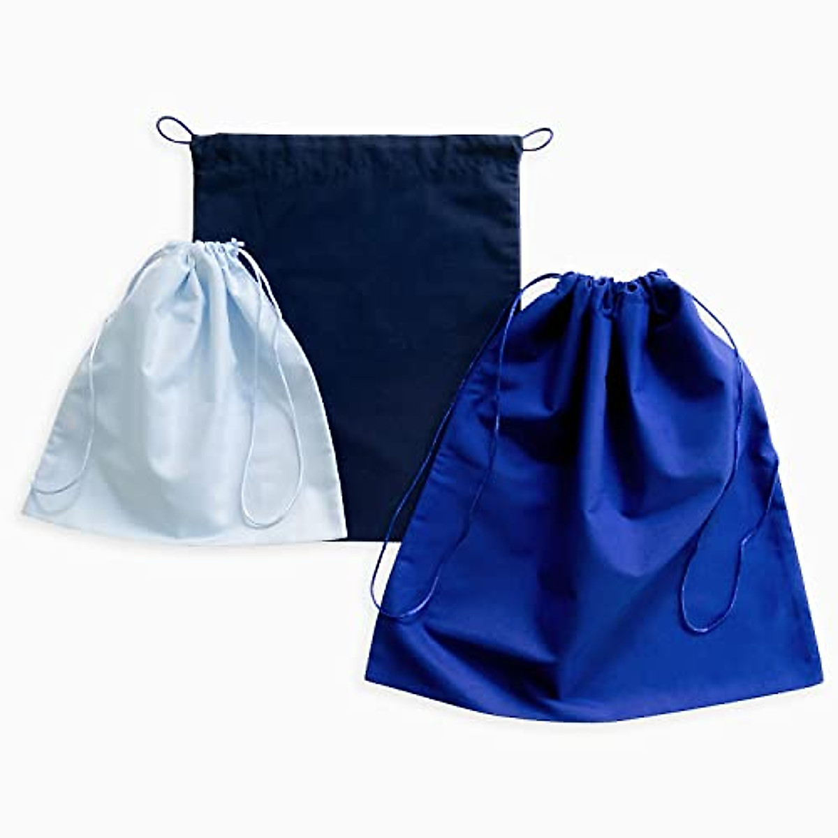 Light Pastel Blue Dust Bag - Extra Small to Extra Large - Broadcloth Thin Cotton dust bags handmade in USA - Storage bag, Handbag, Sneakers, Gift, Travel (L Portrait - 22x28")