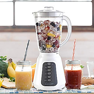 Continental Electric CE-BL171 Blender, 48 Ounce, White
