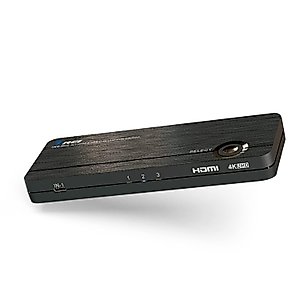 OREI 3 Port KVM Switch 4K@60Hz, 1 USB-C DP Input, 2 HDMI Inputs & 4 USB 2.0 Ports to Connect Flash Drives, Printers and Keyboard-Mouse (UKM-301C)