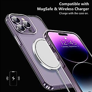 MOZOTER [2 in 1 for iPhone 14 Pro Max Case,[12 FT Shockproof] [with 1 Pcs Glass Screen Protector] [Heavy Duty] Clear Phone Case Cover 6.7-Crystal Clear