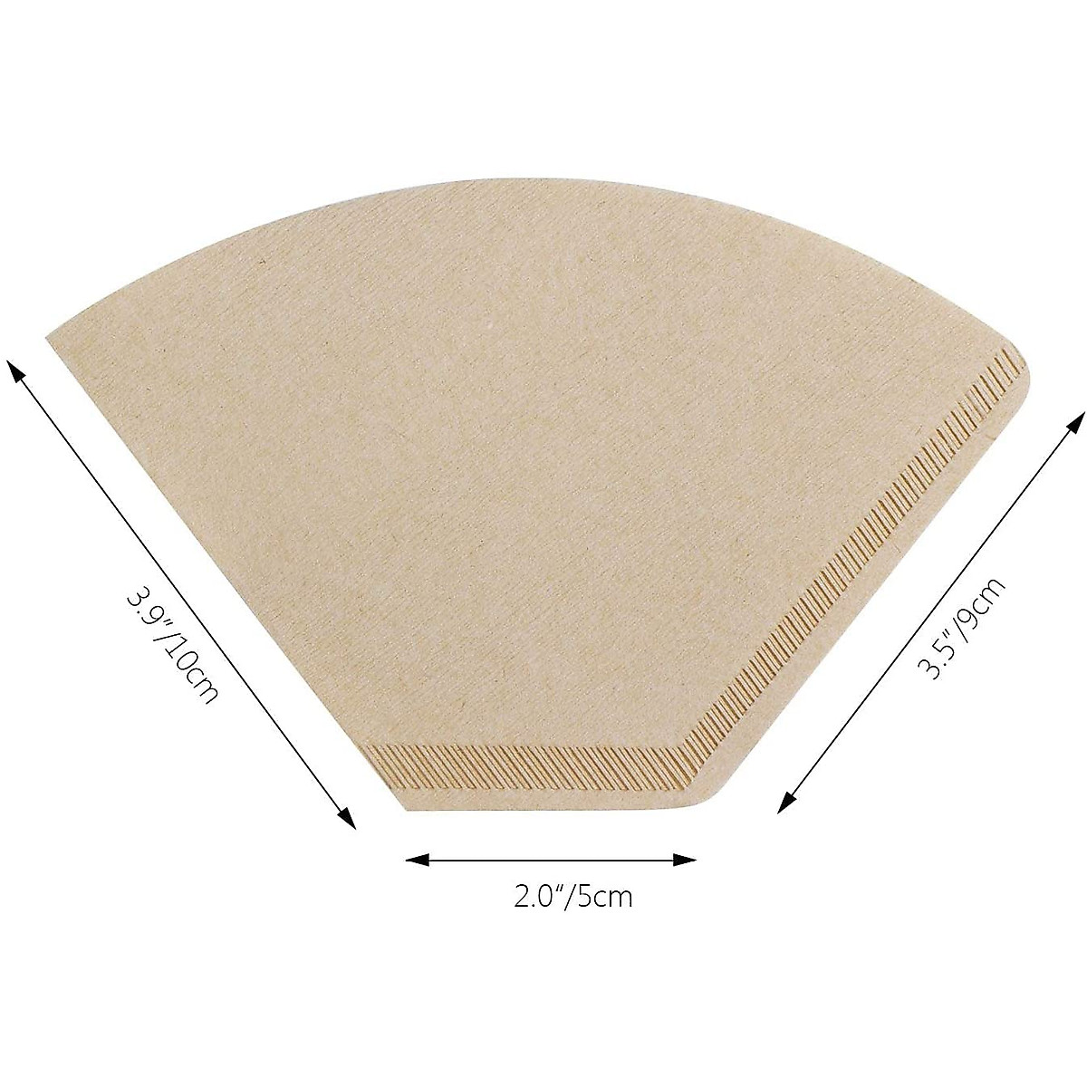 Coffee Filters 2,Disposable Unbleached Cone Coffee Filter 100 Count for Pour Over and Drip Coffee Maker