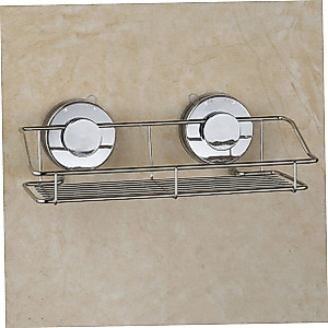 Amosfun Shower Tea Bag Holder Dish Pantry Closet for Kitchen Hindu Gods Statues Bathroom Oragnizer Green Tin Containers Seashell Flower Pot Kitchen Storage Pantry Suction Shelf