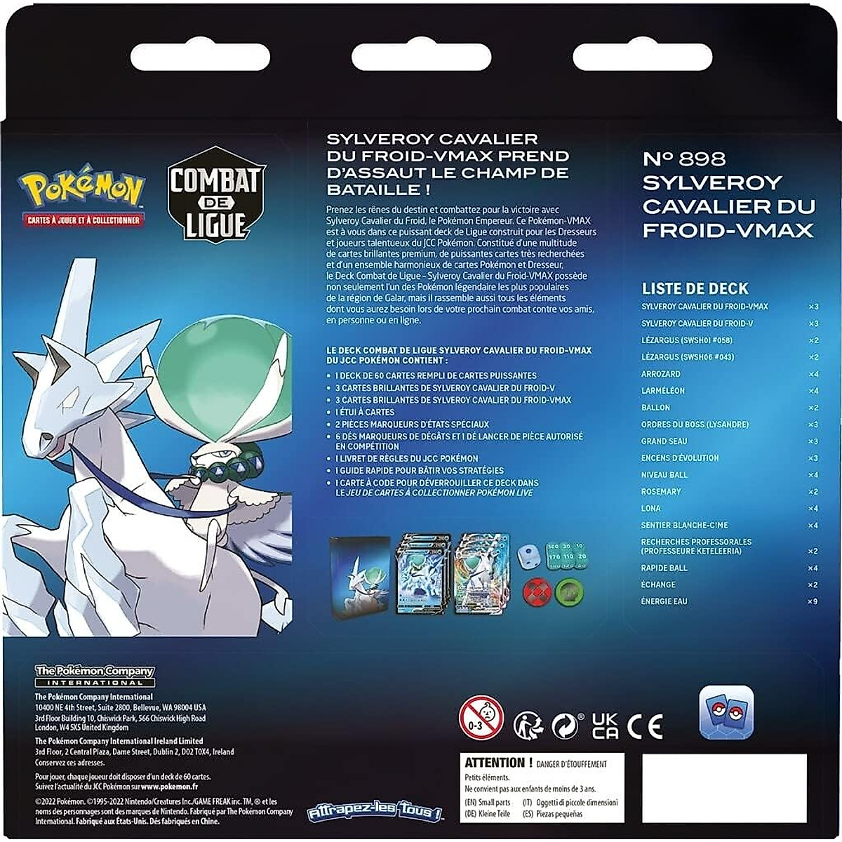 Pokemon Cards: Ice Rider Calyrex VMAX League Battle Deck