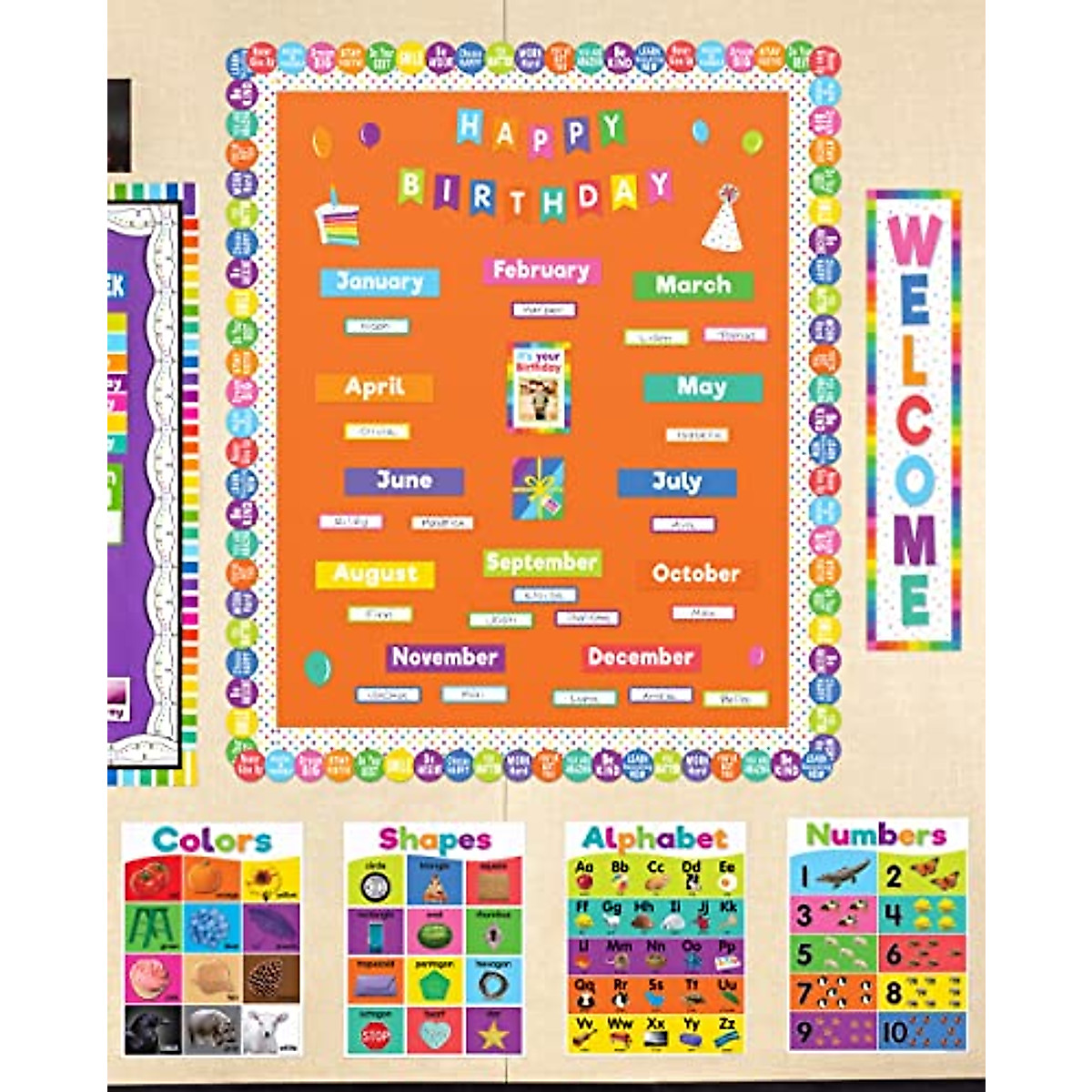 Teacher Created Resources Colorful Dots Straight Border Trim (TCR8325)