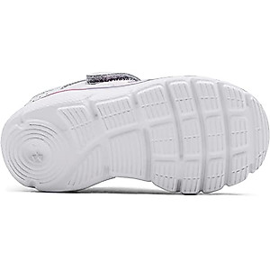 Under Armour Girls Assert 9 Alternate Closure Sneaker, (106) Halo Gray/White/Vivid Lilac, 5 Little Kid