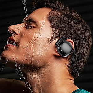 OAVQHLG3B Wireless Bluetooth Headset Sport Headphones with Microphone Bag Comfortable Neckband Bluetooth Earphones 23H Music Time Bluetooth Ear Buds Bluetooth Earphones