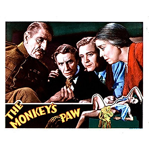 Posterazzi The Monkey'S Paw From Left C. Aubrey Smith Ivan F. Simpson Bramwell Fletcher Louise Carter Nina Quartero 1933 Movie Masterprint Poster Print, (28 x 22)
