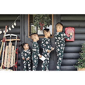 Burt's Bees Baby Baby Family Jammies Matching Holiday Organic Cotton Pajamas, Letters to Santa, Mens Medium