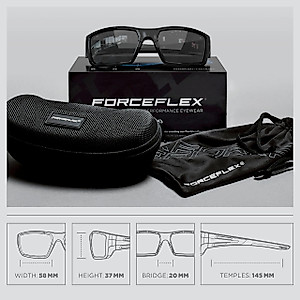 FORCEFLEX Heat | Flexible, Unbreakable Sports and Running Sunglasses for Men and Women