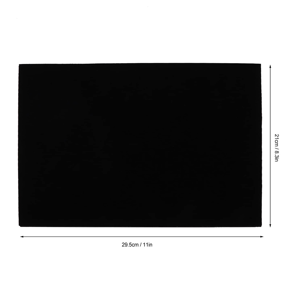 Greensen Soft Velvet Liner 10 Pcs Self Adhesive Black Flock Liner for Jewelry Drawer Craft Cabinets DIY Art Craft 29.5 x 21cm