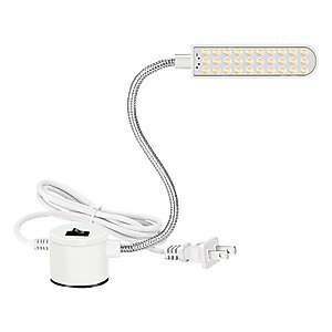 Amazing power Sewing Machine Light LED Flexible Gooseneck Work Lamp with Magnetic Mount Base for Workbench Lathe Drill Press