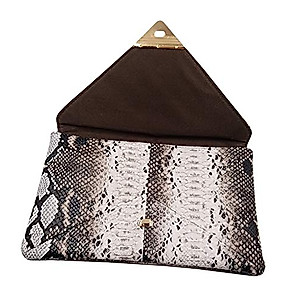 Women Snakeskin Envelope Clutch Bag Crossbody Purses With Chains Evening Party Prom Shoulder Messenger Handbags