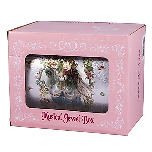 Children's Musical Jewelry Music Box Spinning Ballerina Flowers Plays Swan Lake