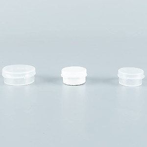 UUYYEO 30 Pcs 5 Grams Plastic Cosmetic Jars Empty Clear Case Mini Sample Makeup Jars Bottles Cosmetic Pot Containers with Snap Lids