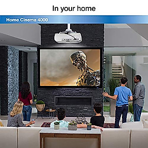 Epson Home Cinema 4000 3LCD Home Theater Projector with 4K Enhancement, HDR10, 100% Balanced Color and White Brightness and Ultra Wide DCI-P3 Color Gamut