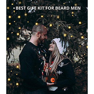 DreamGenius Beard Kit, Beard Grooming Kit for Men Gifts, Natural Organic Beard Oil, Beard Balm,Beard Comb