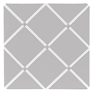 Solid Grey Fabric Memory/Memo Photo Bulletin Board