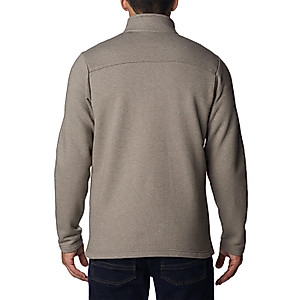 Columbia Men's Great Hart Mountain III Half Zip, Boulder Heather, Large