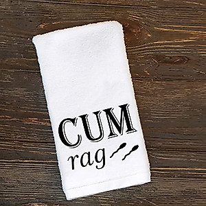 WCGXKO Cum Rag Vag Rag Naughty Funny Bathroom Towel for Boyfriend Huaband Adult Humor Gift (Cum -2)