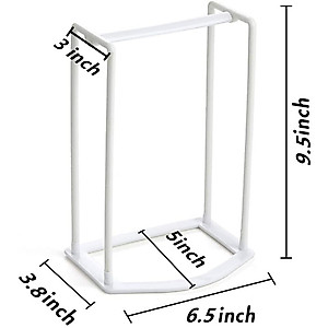 HAKDAY Hanger Stacker Organizer Stand, White Portable Hanger Holder Laundry Room Organization Hanger Rack Storage