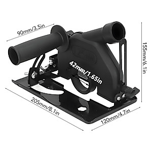 Angle Grinder Stand, Adjustable Hand Angle Grinder Converter to Cutter Bracket, Professional Cutting Machine Woodworking Table Tool for 100-125 Angle Grinder