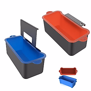 Dendrobium 2 Pcs Silicone Blackstone Grill Grease Cup Liners, Blackstone Drip Pan Liners, Reusable Blackstone Griddle Grease Catcher, Blackstone Tray Liner, 8” X 3” X 3.7”