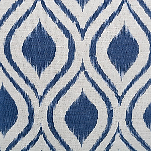 DII Polyester Container with Handles, Ikat Storage Bin, Large Round, Barn Red