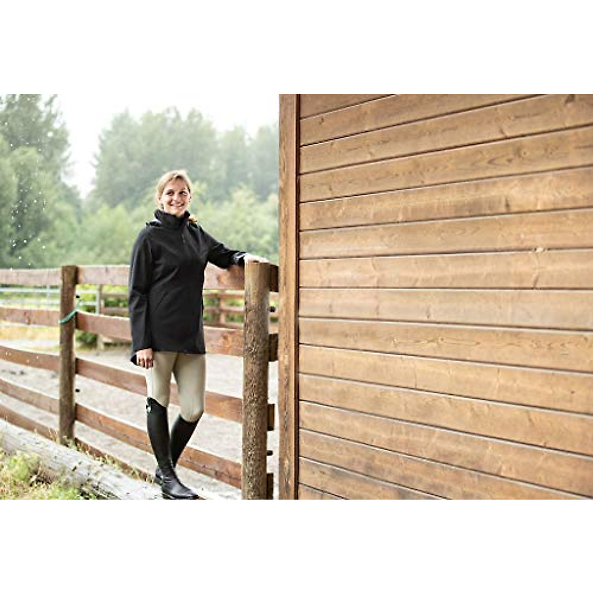 Kerrits Waterproof Rain Jacket Black Size: M