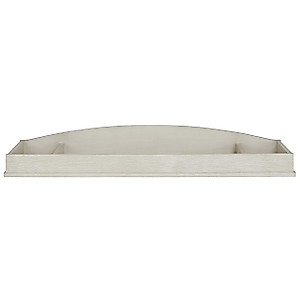 Evolur Signature Amsterdam Changing Tray, Glazed Brush White