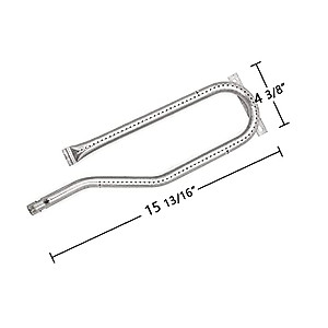 Votenli S9123A (5-Pack) 17 3/4" Heat Plates and 15 13/16" Burners Replacement for Jenn-Air 720-0336, 720-0337, 720-0511, 720-0512 Nexgrill 720-0336, 720-0337, 720-0511, 720-0512, 720-0586A, 720-0584A