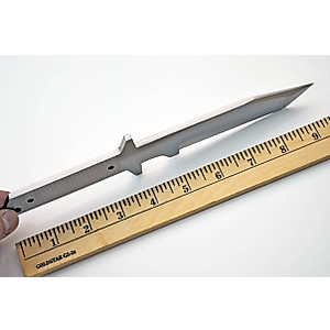 Whole Earth Supply D2 Steel Modern Tanto Tactical Knife Blank Making Blade Hunting Skinner Skinning D-2 Knives