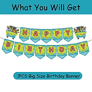 TOYOYO Birthday Party Supplies, Party Decorations Including Birthday Banner, Hanging Swirls, Latex Balloons and Cake Toppers for Theme Birthday Party Decorations