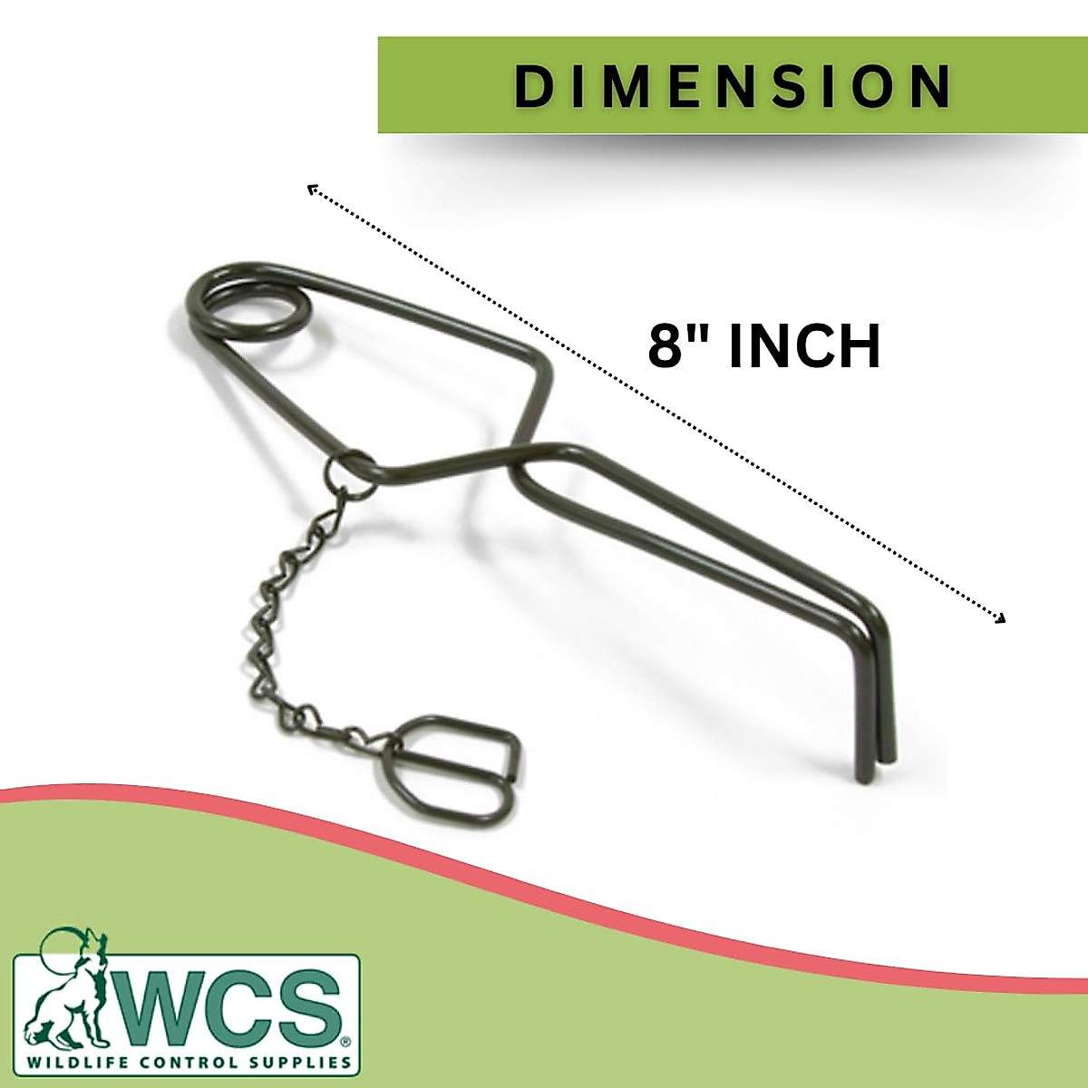 NoMol® Mole Trap by Wildlife Control Supplies – Wire Tong Underground Spring Trap – Safe & Effective Pest Control for Commercial & Residential Use – Great for Backyards, Gardens, & Flower Beds